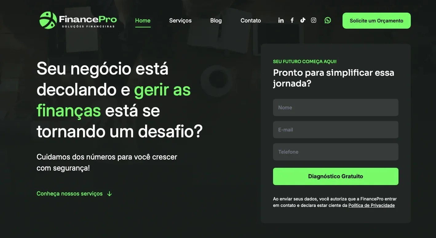 Gestão financeira | FinancePro